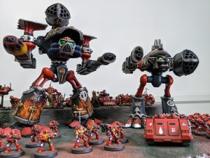 Warhammer 40k Armorcast Reaver and Warhound Titans, Legio Ignatum (Fire ...