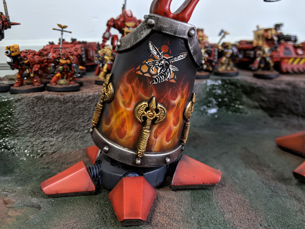 Warhammer 40k Armorcast Reaver and Warhound Titans, Legio Ignatum (Fire ...