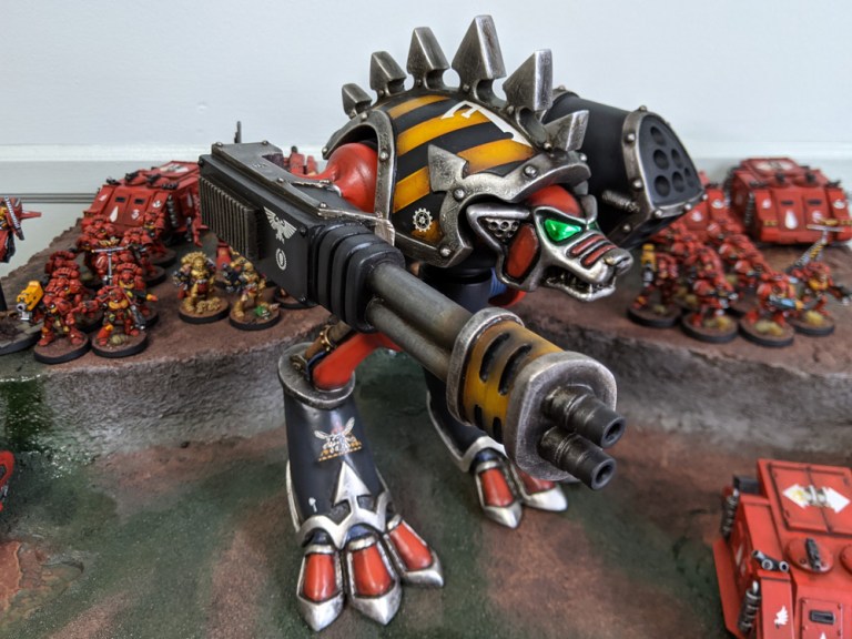 Warhammer 40k Armorcast Reaver and Warhound Titans, Legio Ignatum (Fire ...